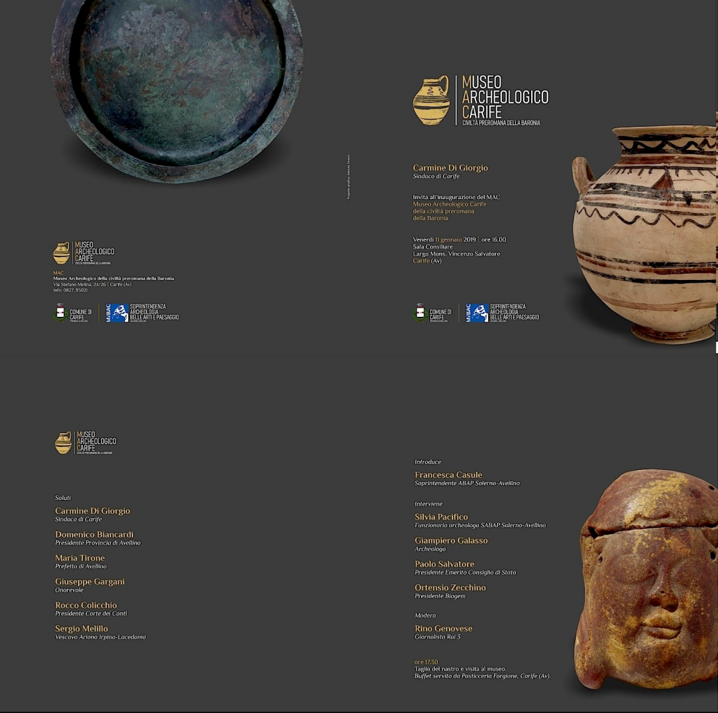 Carife, si inaugura il museo archeologico - Nuova Irpinia